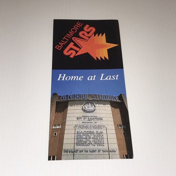 Accents | Baltimore Stars Vintage 1985 Usfl Ticket Promotional Brochure ...